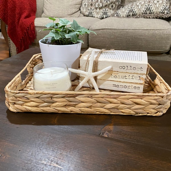 Stamped Book Stacks | Life Quotes & Sayings | Set of Book Decor - Etsy