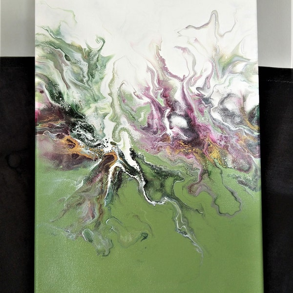 Ptygmatic Abstract Painting 10 X 12 Inches 25 X 30cm on Stretched ...