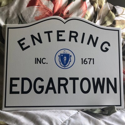 Official Painted Wood Entering Boston Sign Handmade - Etsy