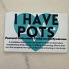 Pots Medical Card, Pots Syndrome Medical Card, Pots Awareness Wallet ...