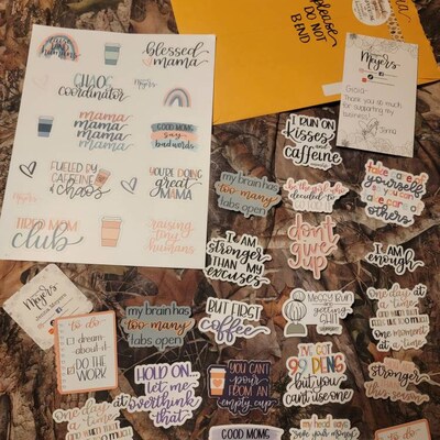 SINGLE STICKER Words Matter Motivational Sticker Inspirational Vinyl ...