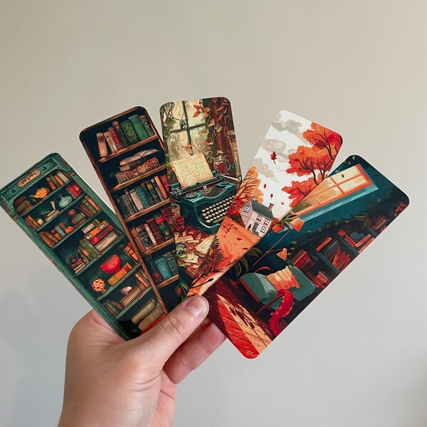 Cute Fantasy Bookmark Whimsical Magic Library Bookmark Dark Academia ...