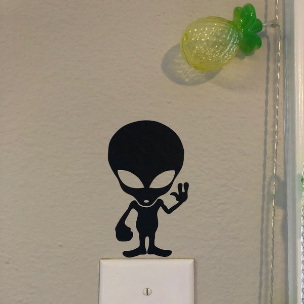 Alien Light Switch Decal | Lightswitch UFO Decal | Fun Sci-fi Home ...