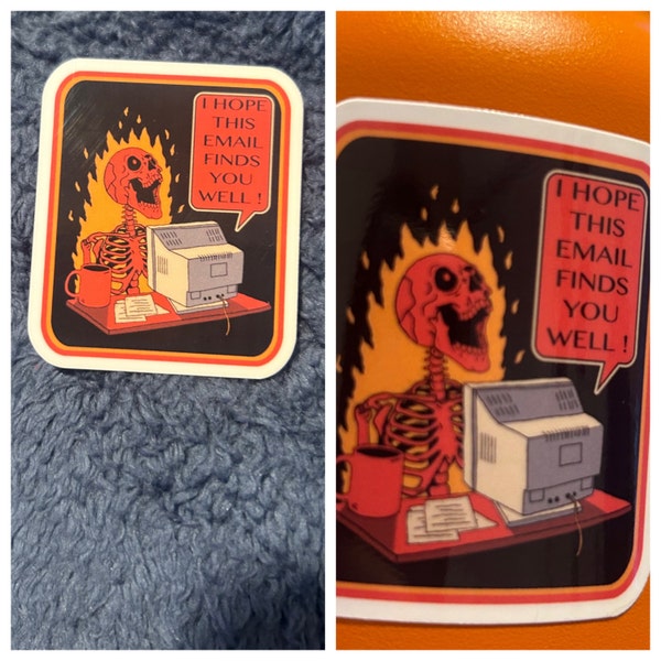 Funny Workplace Sticker, Funny Vinyl Sticker, PREMIUM Quality ...