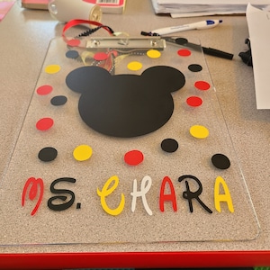 Minnie Mouse Gift Clipboard Teacher Appreciation Gift, Minnie Mouse ...