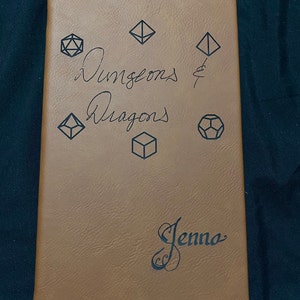 Paladin Dnd Custom Engraved Leather Journal Dungeons and | Etsy