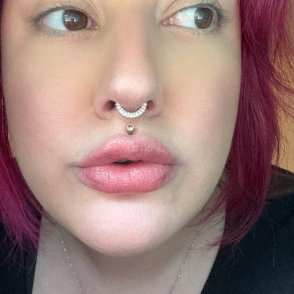 Rose Gold Top Down Belly Button Ring Flower CZ Dangle Floating Belly ...