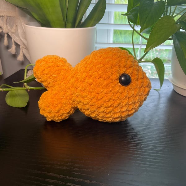 No Sew Goldfish Crochet Pattern, Goldfish Amigurumi Pattern, Goldfish ...