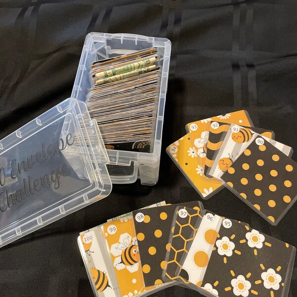 100 Envelope Challenge Box | Money Saving Challenge | 100 Envelope ...