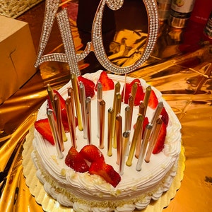 Pre-Strung Happy Birthday Banner Gold Banner on 6 ft String | Etsy