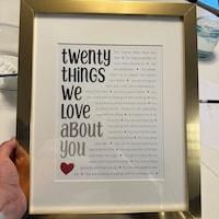 25 THINGS We Love About You 25th Birthday Gift for Daughter - Etsy