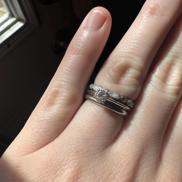 DIY Double Embrace Breastmilk Ring | Sterling Silver | Yellow Gold ...