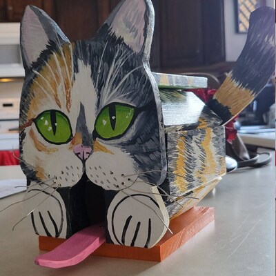 Cat Birdhouse - Etsy