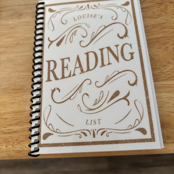 Personalized Book Log - Reading List - Books to Read - Book Lover - Etsy