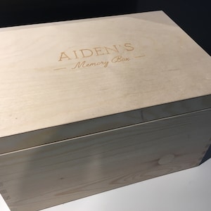 Personalized Wooden Memory Box Engraved Keepsake Box - Etsy