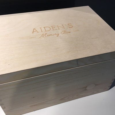 Personalized Wooden Memory Box Engraved Keepsake Box - Etsy
