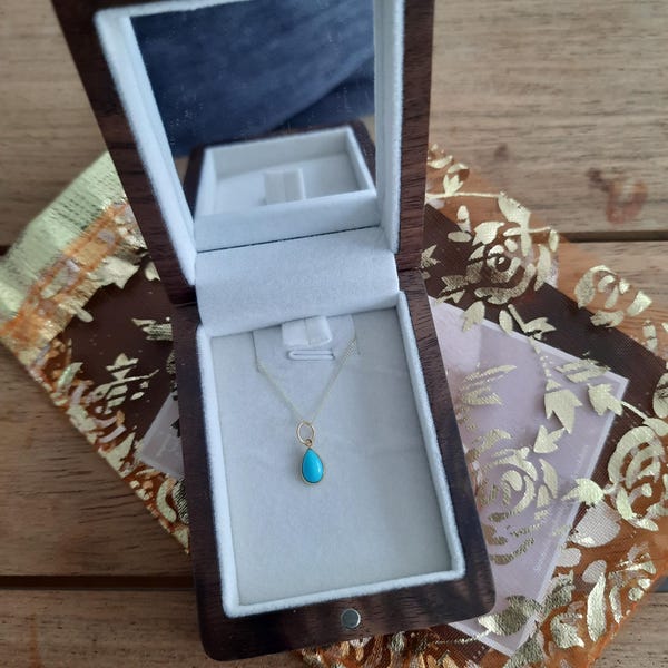 Retro Box, Large Jewelry Box With Mirror, Gift for Women, Custom ...