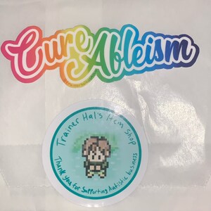 Cure Ableism Sticker 90s Inspired Disability Pride Acceptance Awareness ...