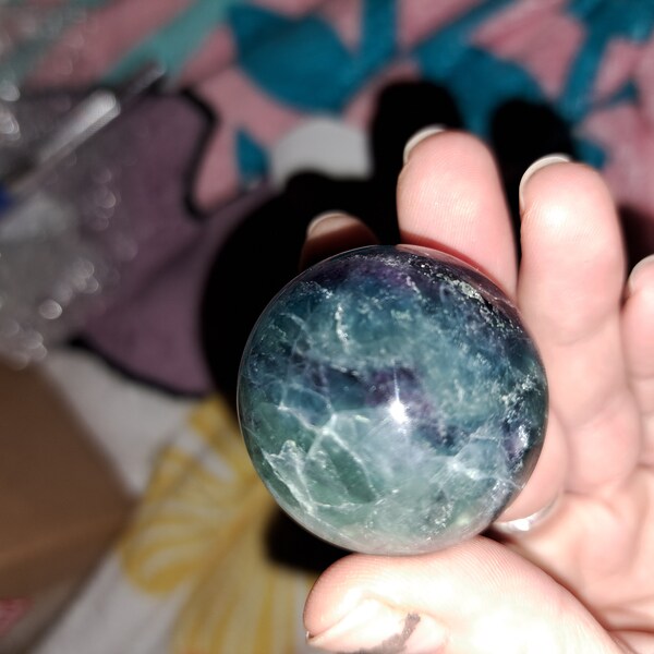 Fluorite Sphere 35mm - Etsy