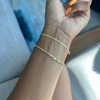 Solid 14K Rose Gold Rope Chain, Heavy Rope Chain Necklace, Strong Rose ...