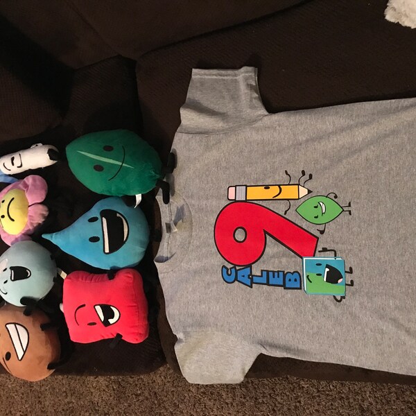 BFDI Birthday Shirt - Name and Age Can Be Customized - Battle for Dream ...
