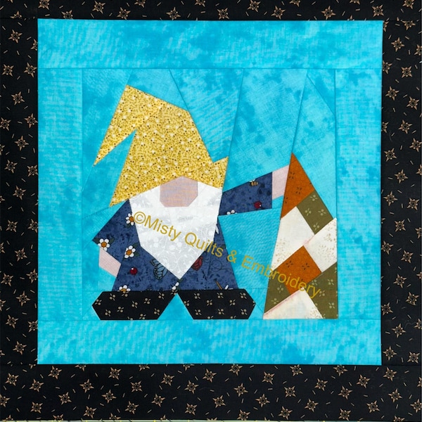 Happy Witch Paper Pieced Block Pattern in PDF - Etsy