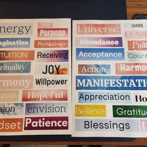 Vision Board Kit, Vision Board Printables, Printable Magazine Words ...