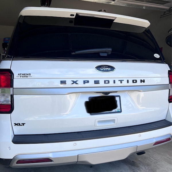 Matte Black EXPEDITION XLT MAX Overlay Letters Emblem - Fits 2022-2024 ...