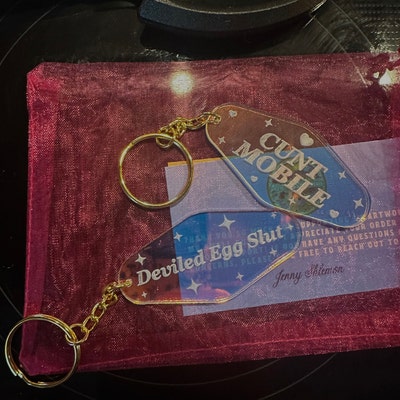 Dream Big, Fart Loud Iridescent Acrylic Keychain - Etsy