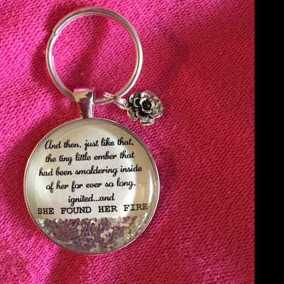 Personalized Keychain, Inspirational Quote Keychain, Inspirational Gift ...