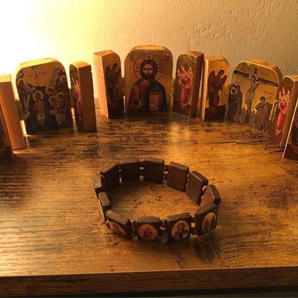 Christian Wooden Icon With Jesus Christ the Blessing ,superior Quality ...