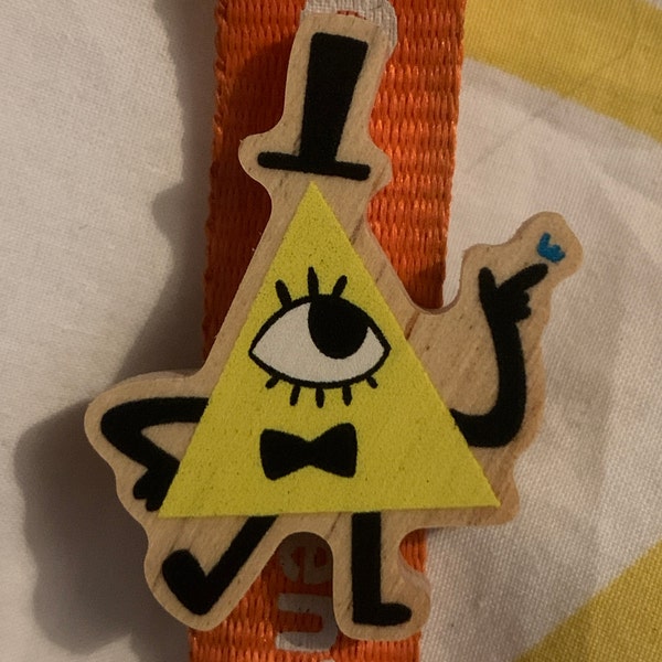 Bill Cipher Gravity Falls Wooden Pin - Etsy Canada