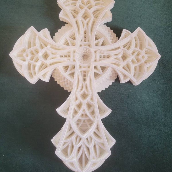 Laser Cut Layer Cross Svg Dxf, Christian Cross SVG, Multi Layer Mandala ...