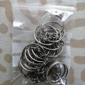 Rings Open Metal 6 Mm - Etsy