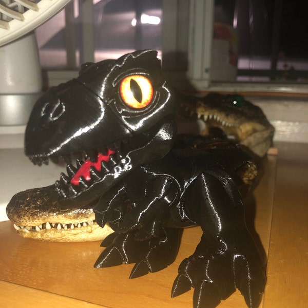 Boon Tiny T-rex Dinosaur 3d Printed Articulated Custom Realistic Glass ...