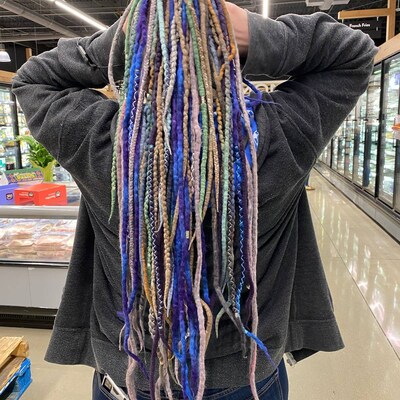Full Set Dreads galaxy Wool Dreadlocks Gothic - Etsy