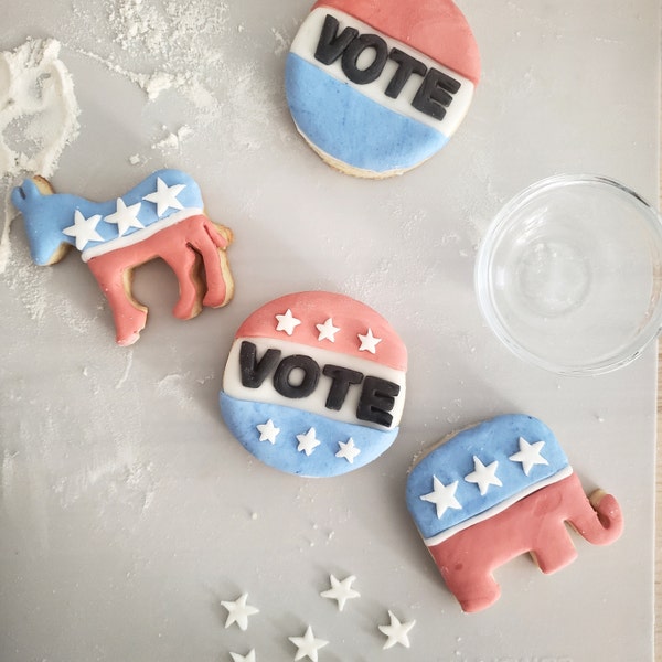 Democrat Party 266-249 Cookie Cutter Set - Etsy