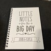 Little Notes for the Big Day, Personalized, 5" X 7" Wedding Notebook ...