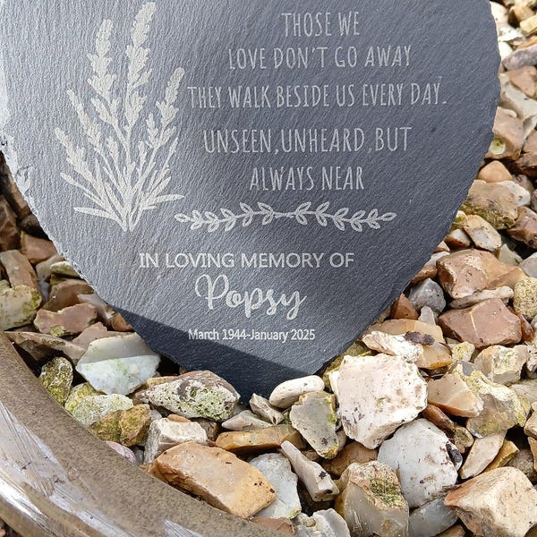 Personalized Memorial Stone.grave Marker,sympathy Gift.remembrance ...