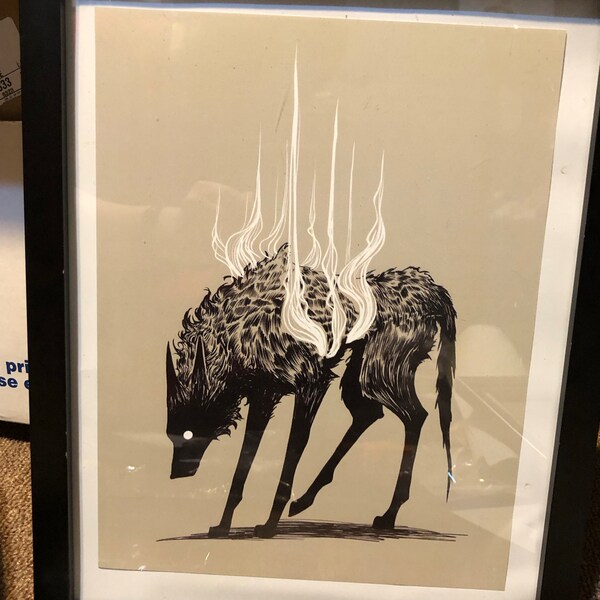 Deer Skull Mage Art Print / Crow Art Print / Art Print / Goth Art ...