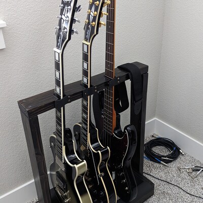Leaning Wooden Guitar Rack Guitar Case Instrument Holder - Etsy