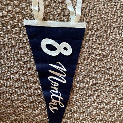 CUSTOM Mini Pennant Flag 4x7 Inch Flag With Ties - Etsy