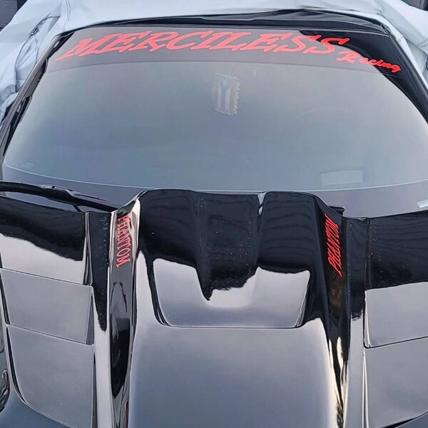 Custom Text Windshield Banner Vinyl Decal | Car Window Banner ...