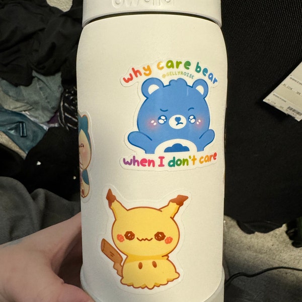 Mimikyu Waterproof Sticker | Cute, Kawaii Vinyl Perfect for Water ...