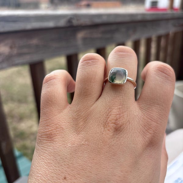 Natural Opal Ring Set* Multi Flashy Opal Ring or Her* 14K Gold Handmade ...