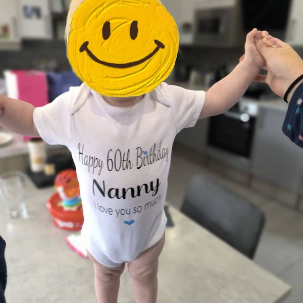 Happy Birthday Uncle Baby Grow Bodysuit Babygrow Top Vest Baby Shower ...