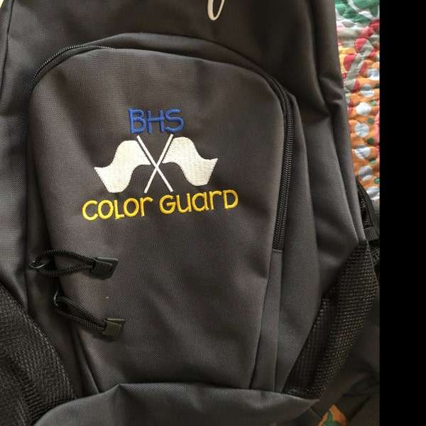 Color Guard Crossed Flags Embroidery Design 3 Sizes Included! 2", 3", 4 ...