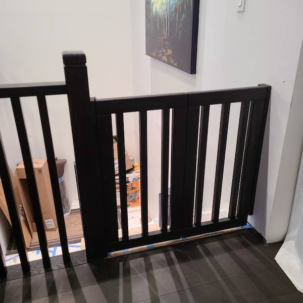 Custom Painted Sliding Gate, Custom Pet or Baby Gate, Wood and Metal ...