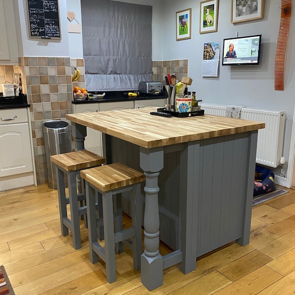 Bespoke Farmhouse Kitchen Island (the Burford) - Etsy UK