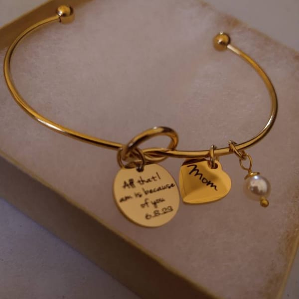 Mother of the Bride Bracelet, Personalized Mother of the Bride Bracelet ...